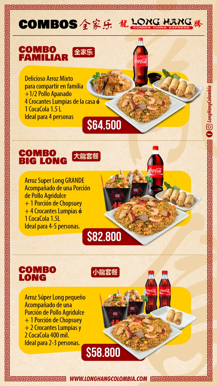 Menú Colombia